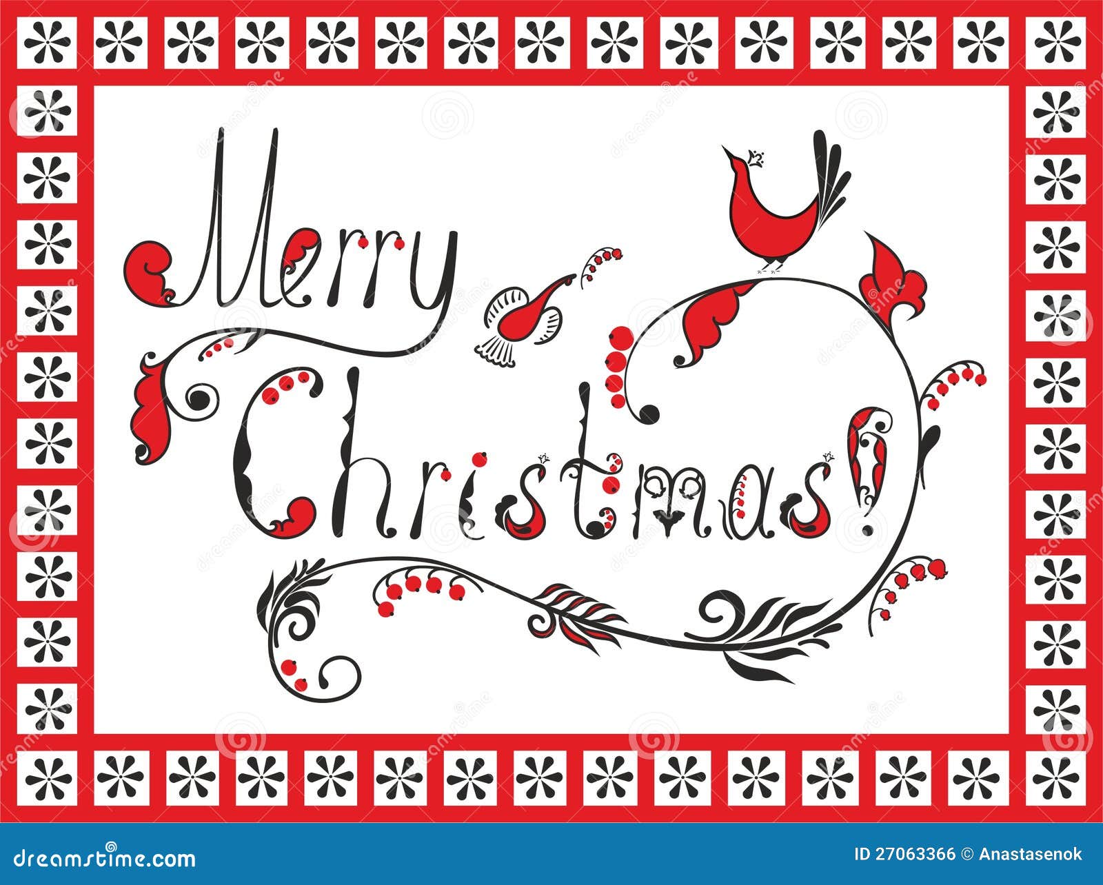 Merry Christmas text stock illustration. Illustration of december ...