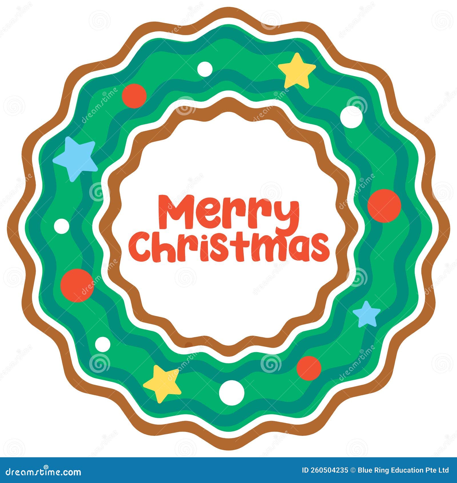 Merry Christmas Text Banner Design Stock Vector - Illustration of ...
