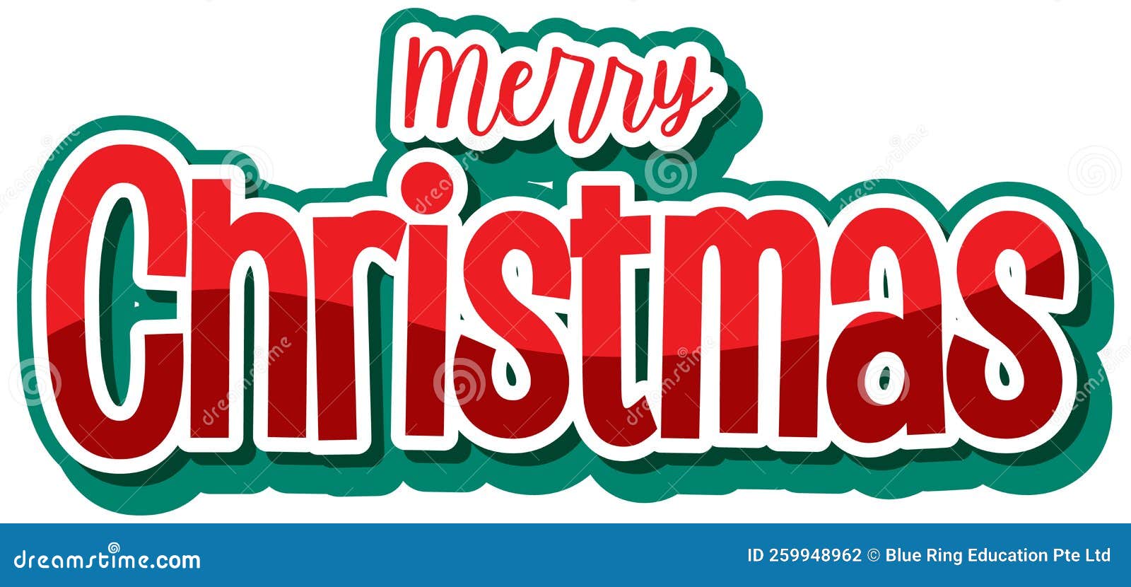 Merry Christmas Text for Banner or Poster Design Stock Vector ...