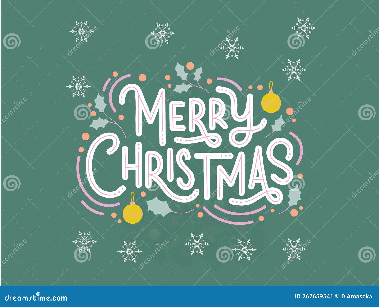 Merry Christmas Text Vector Design Stock Vector - Illustration of hand ...