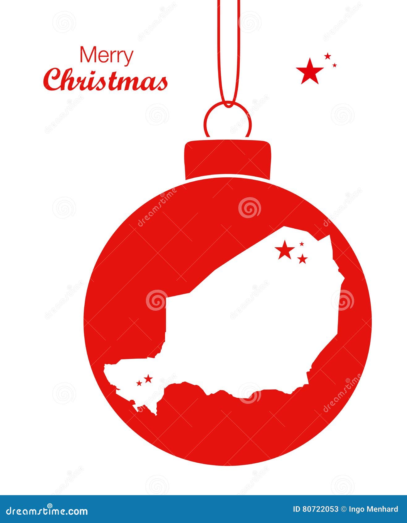 Merry Christmas Theme with Map of Niger Stock Illustration ...
