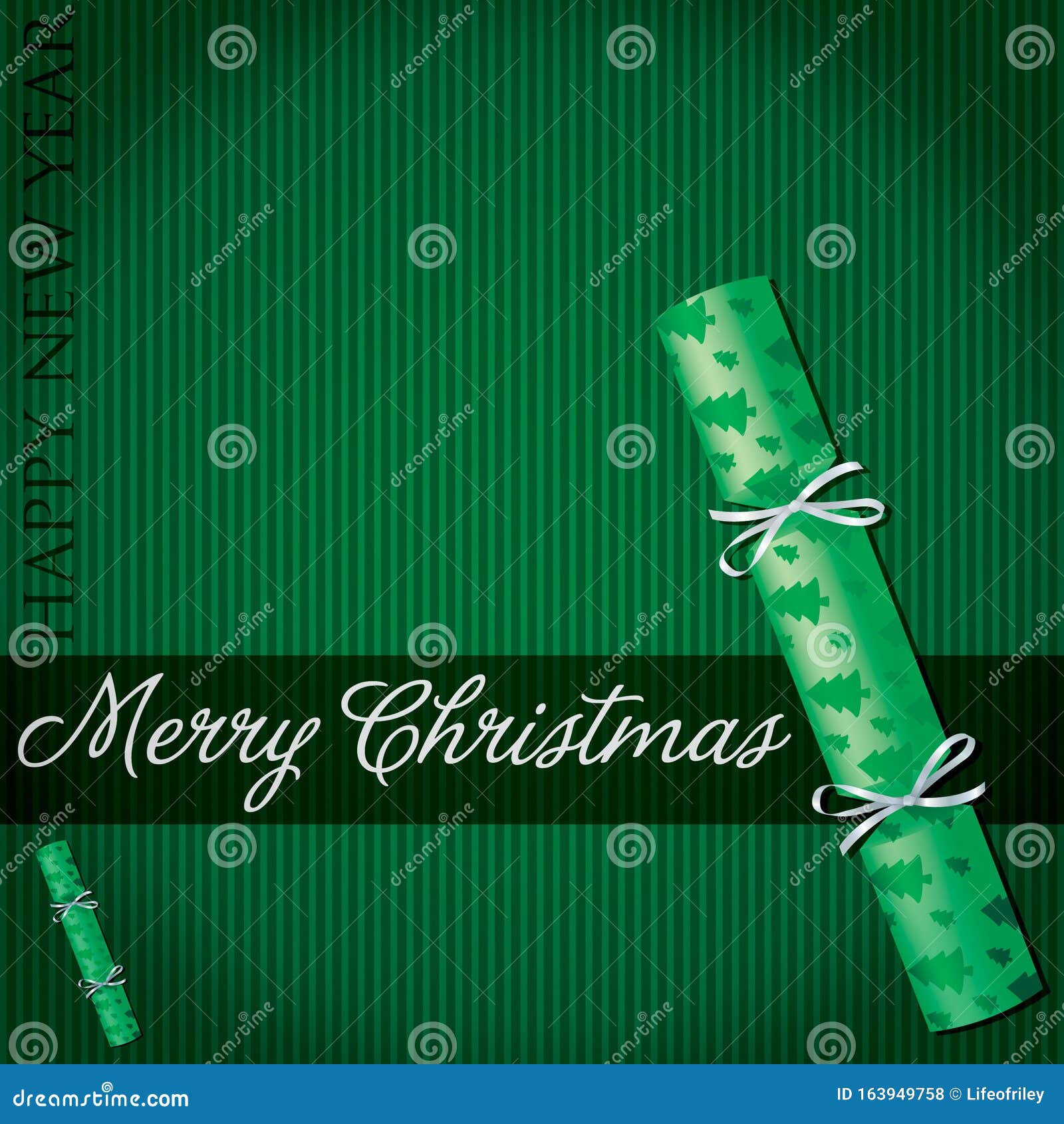 Christmas cracker card stock vector. Illustration of happy - 163949758