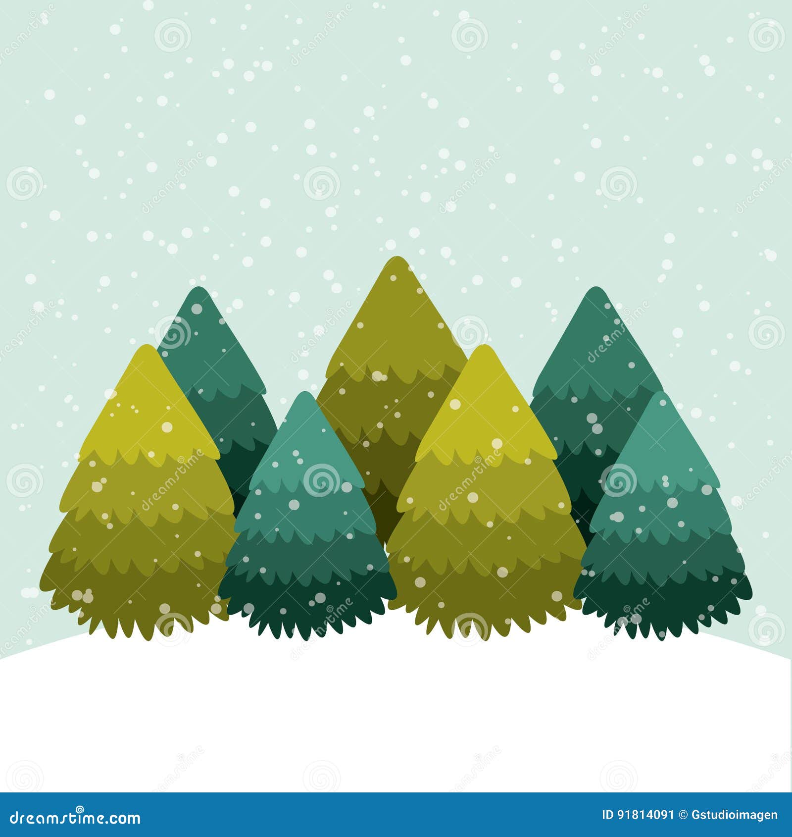 Merry Christmas Tree Holiday December Stock Vector - Illustration of ...