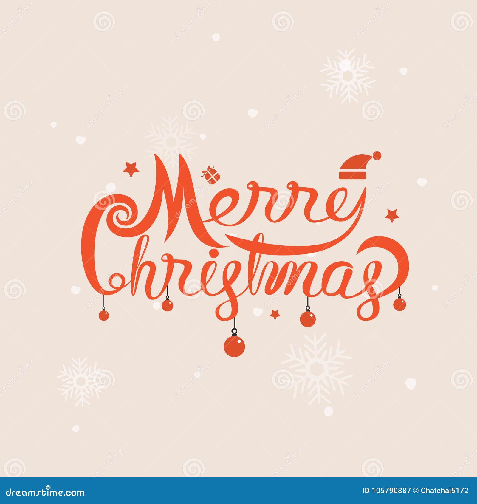 Merry Christmas Typographical Design Elements Merry Christmas Vector