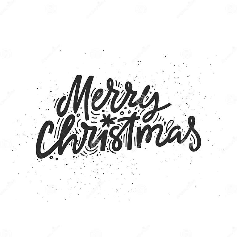 Merry Christmas Typography Stock Vector Illustration Of Bundle 104369278