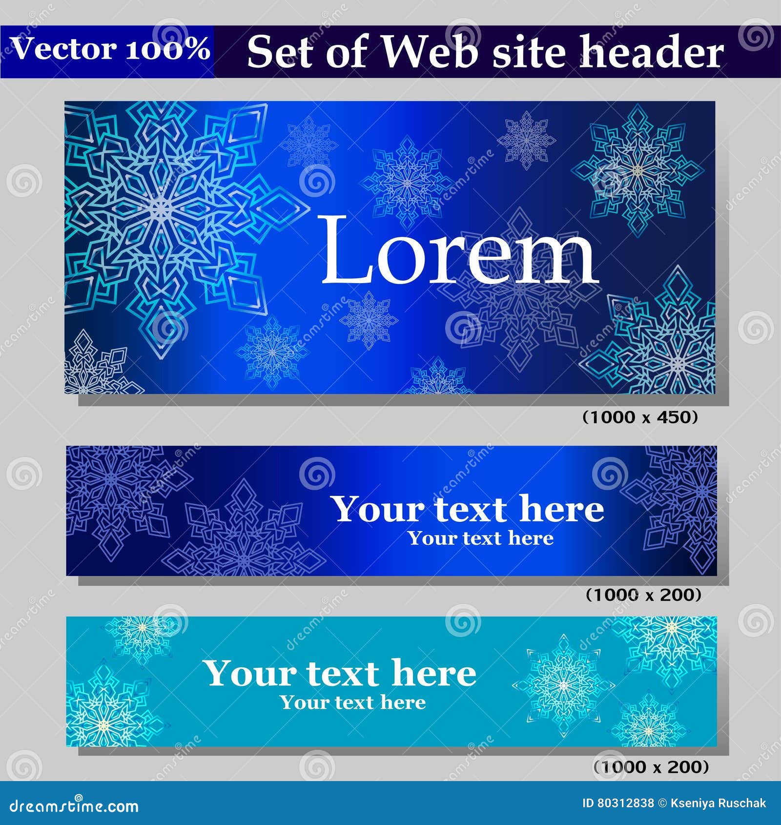 Merry Christmas Website Header or Banner Set. Stock Vector ... Merry Christmas Website Header or Banner Set. Stock Vector ...