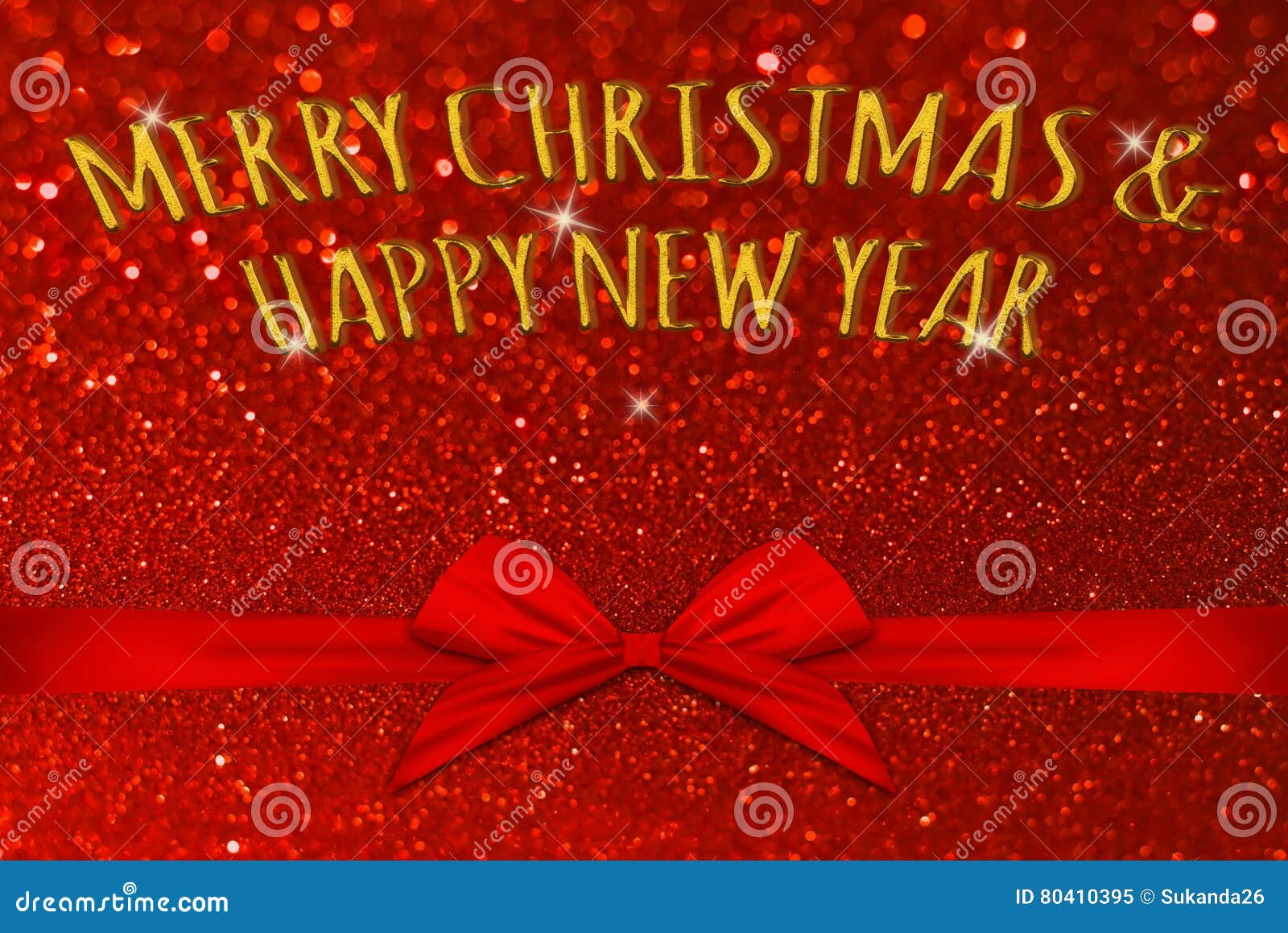 Merry Christmas Word on Red Glitter Texture Abstract Background Stock ...