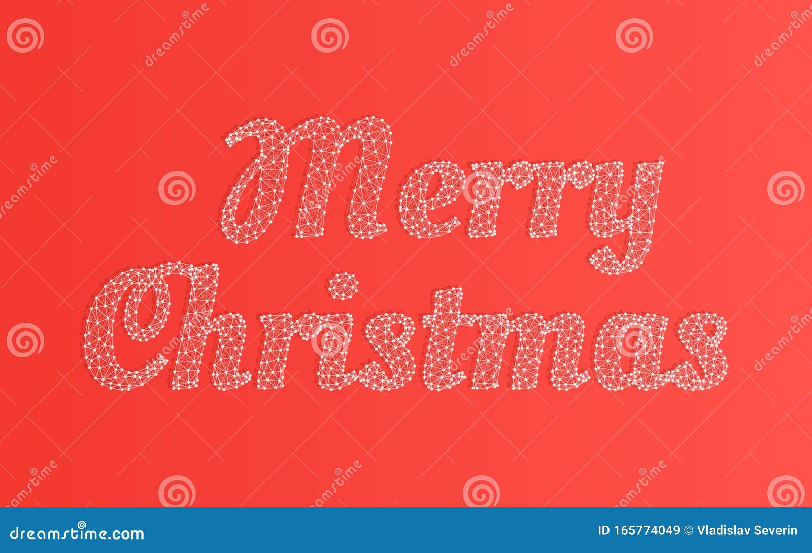 Merry Christmas Words Template Stock Illustration - Illustration of ...