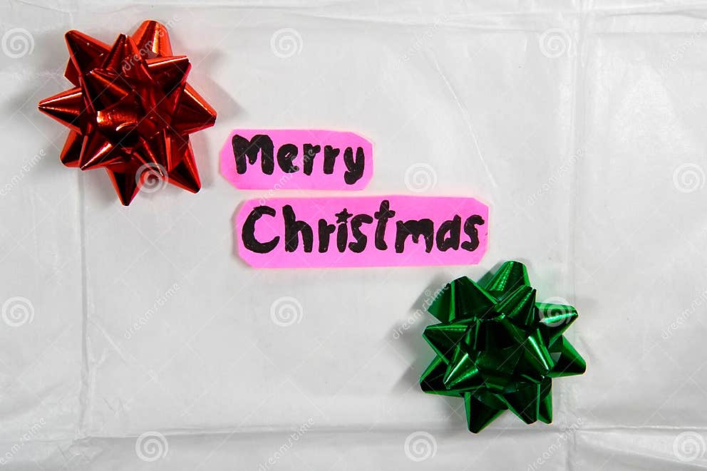 Merry Christmas! Write on Sticky Note Stock Photo - Image of ...