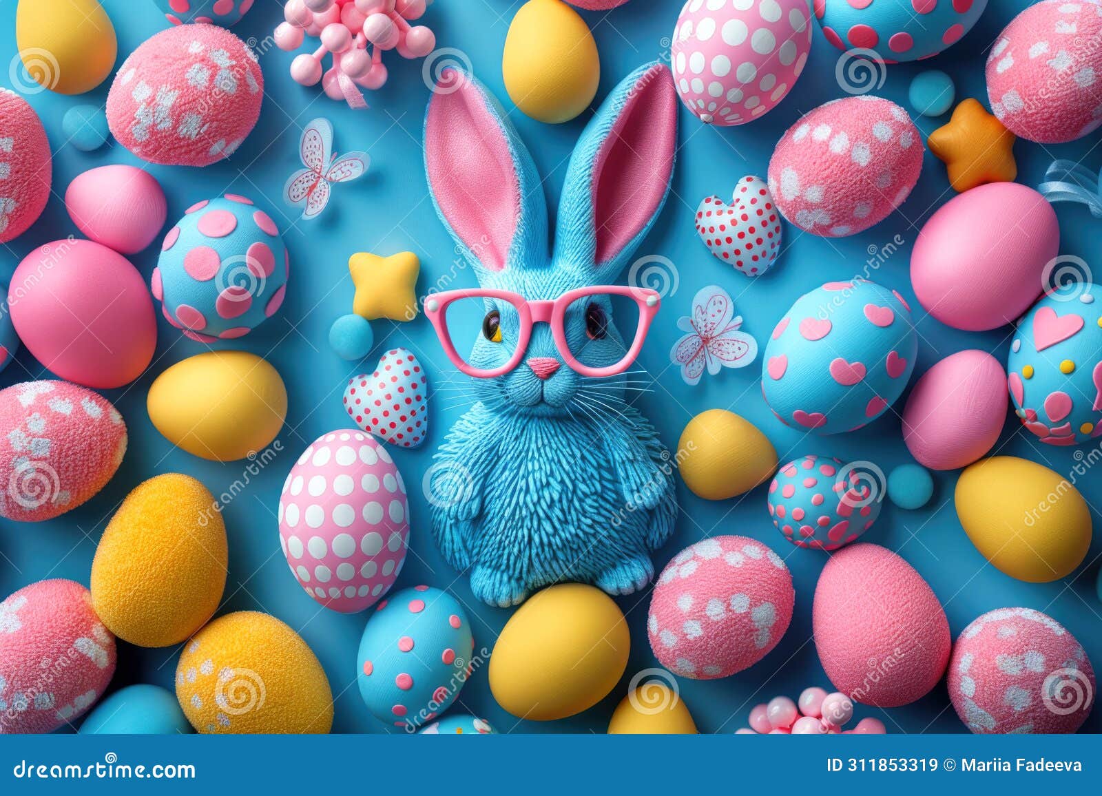 Merry Easter Card. Bright and Cheerful Congratulations Stock Image ...