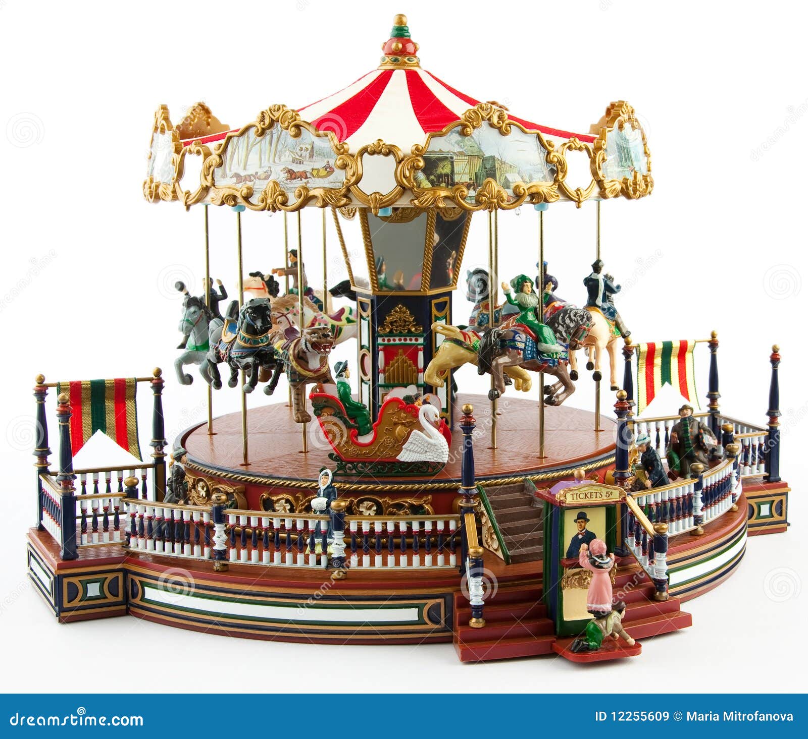 Merry-go-round stock image. Image of tradition, traditional - 12255609