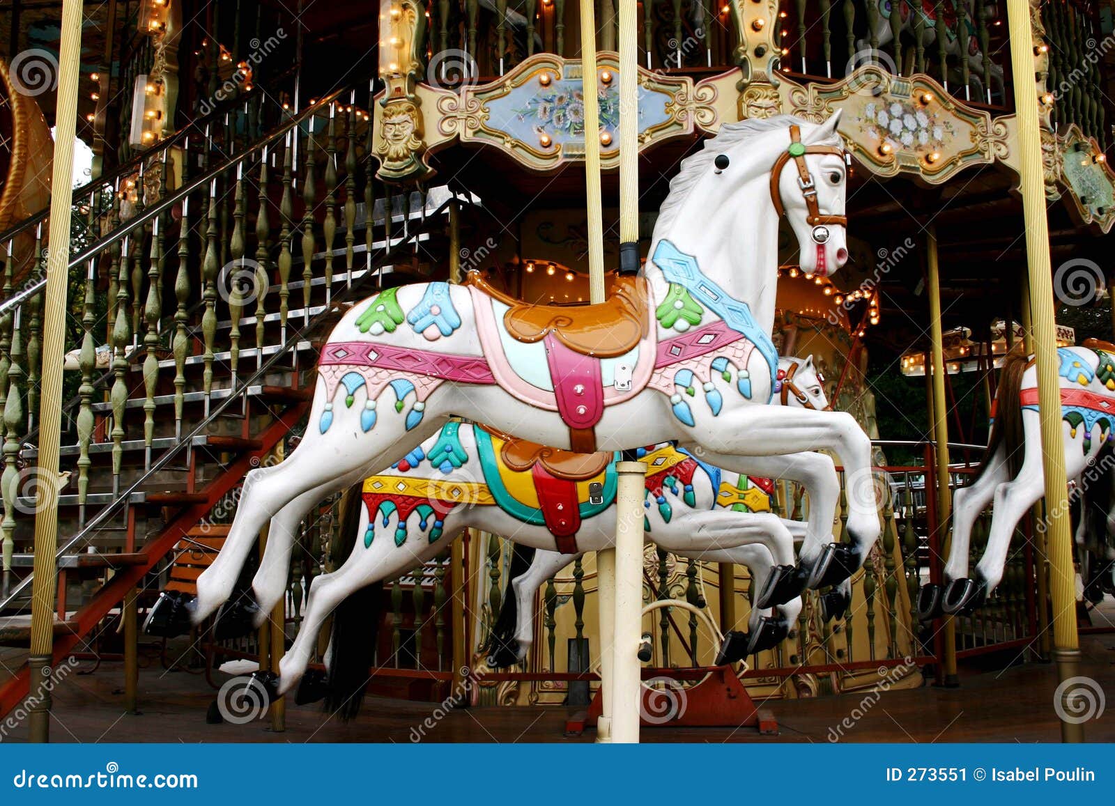 Merry go round stock image. Image of multicolor, bazaar - 273551