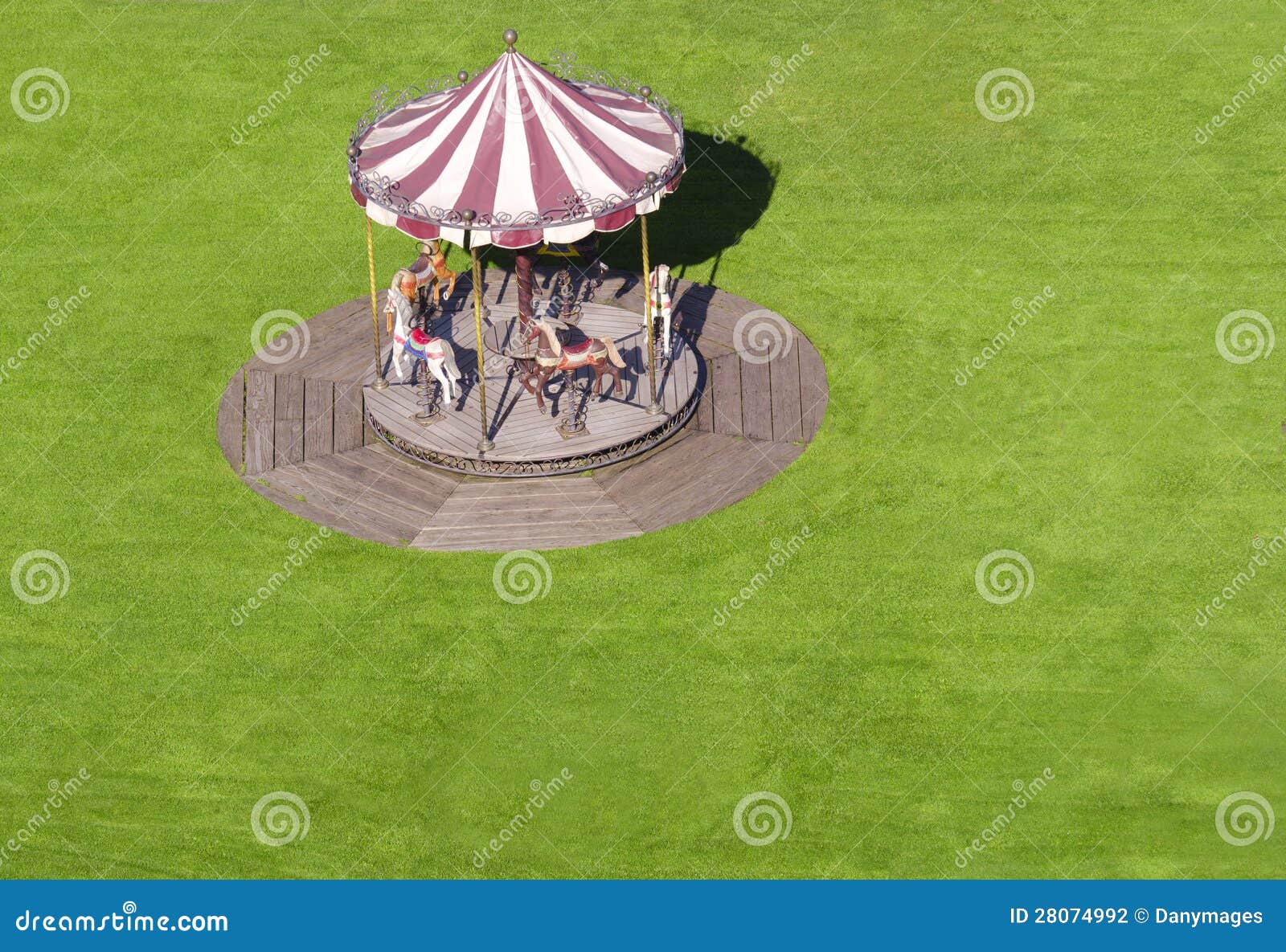 Merry-go-round stock photo. Image of carrousel, turf - 28074992