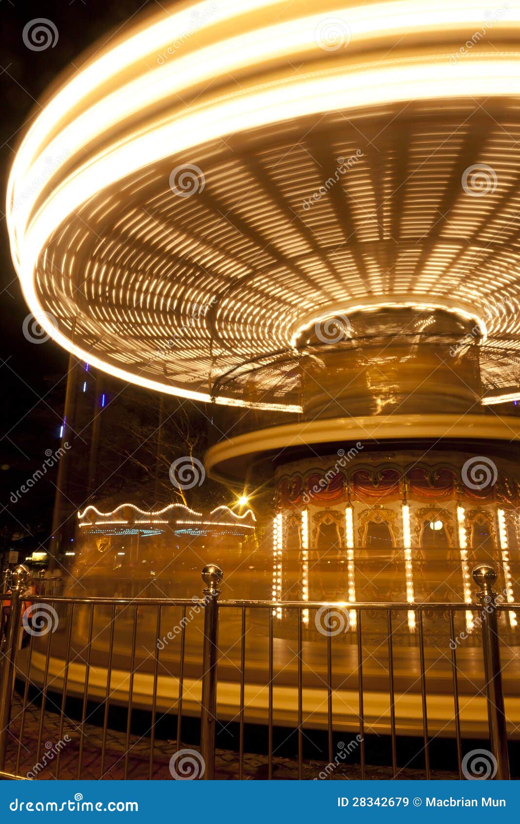 Merry go round stock image. Image of carnival, happiness - 28342679