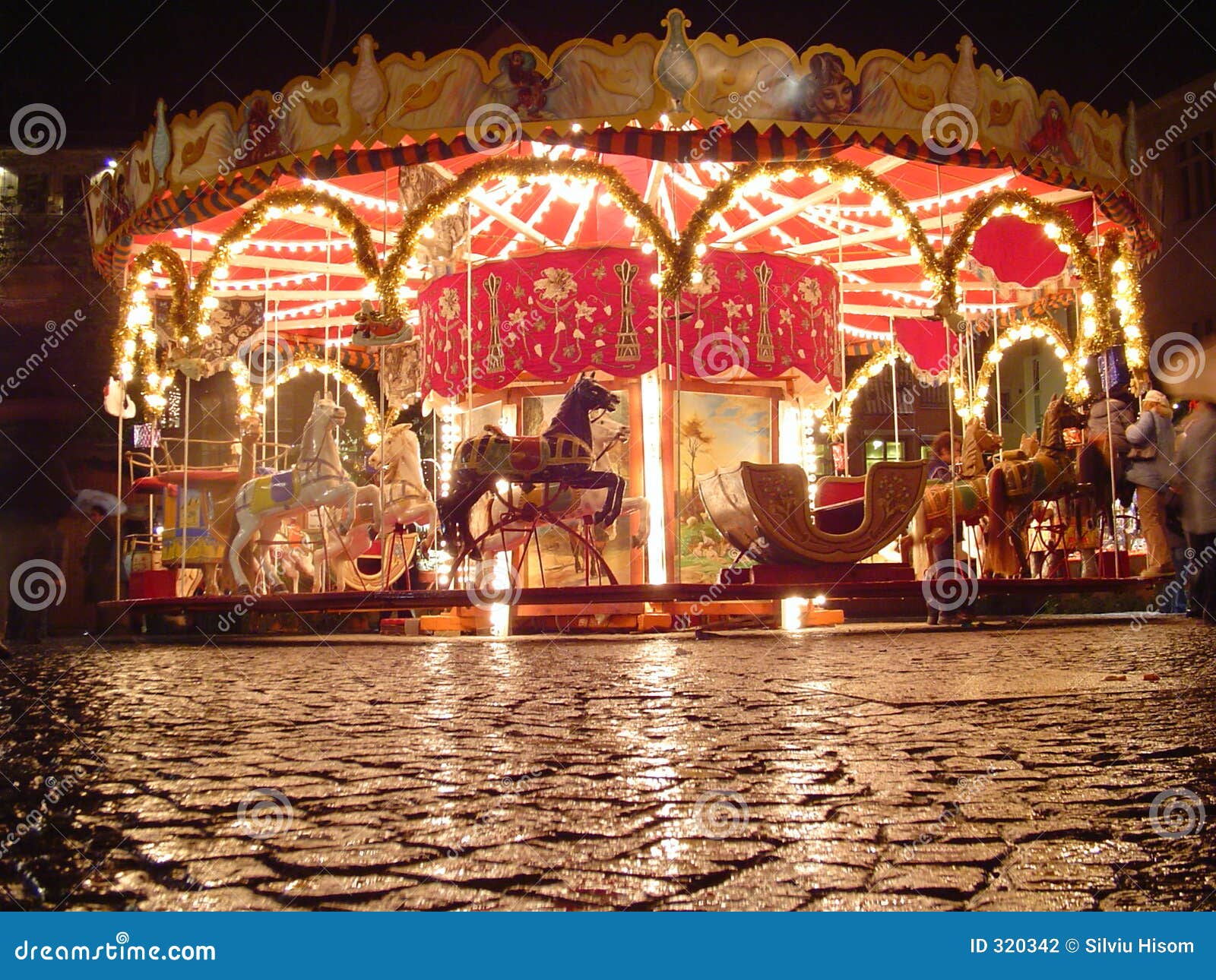 Merry-go-round stock photo. Image of happyness, fast, circus - 320342