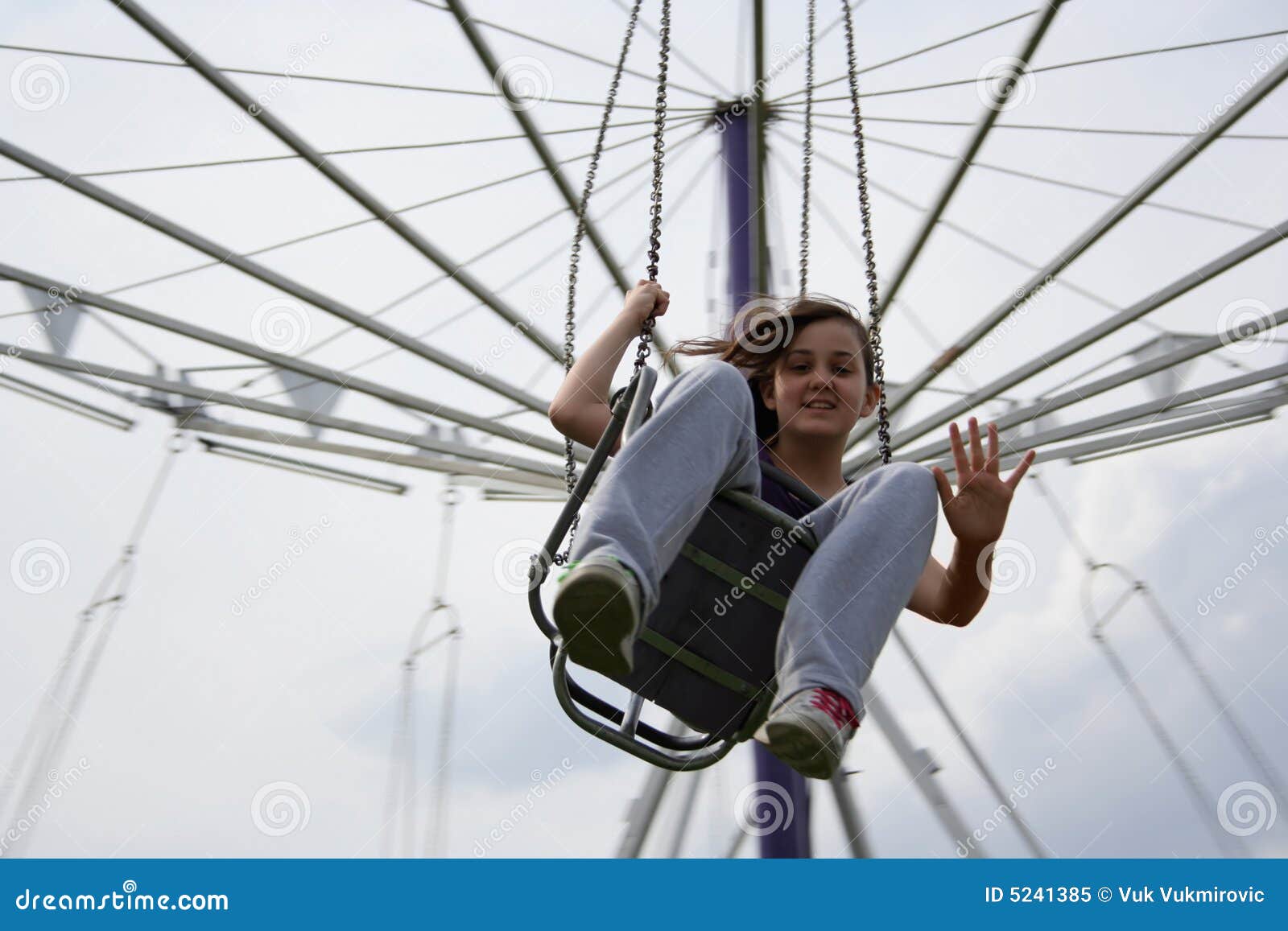 Merry-go-round stock image. Image of amusement, motion - 5241385