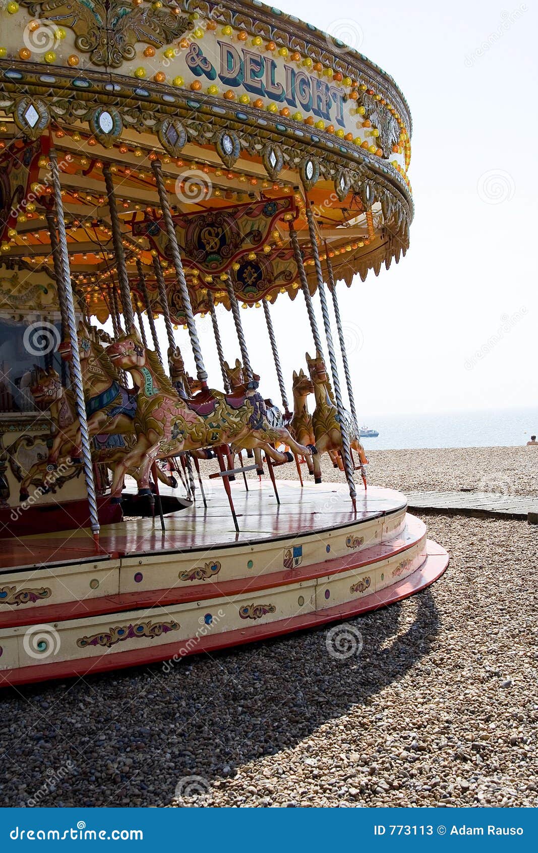 Merry-go-round stock image. Image of attraction, nostalgic - 773113