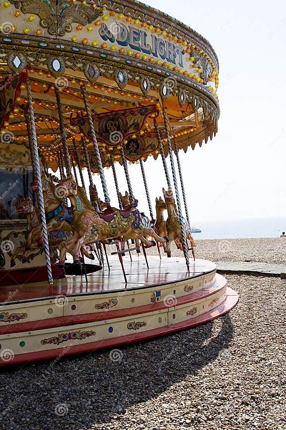 Merry-go-round stock image. Image of attraction, nostalgic - 773113