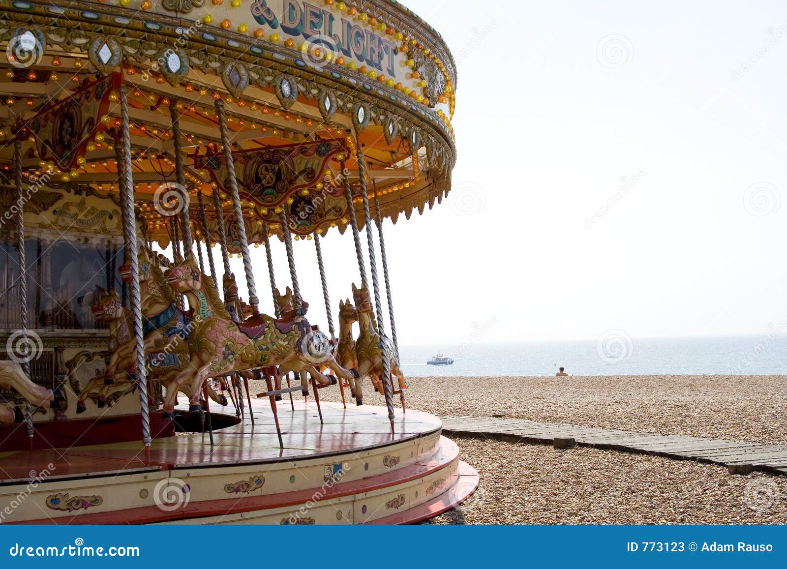 Merry-go-round stock image. Image of nostalgia, nostalgic - 773123