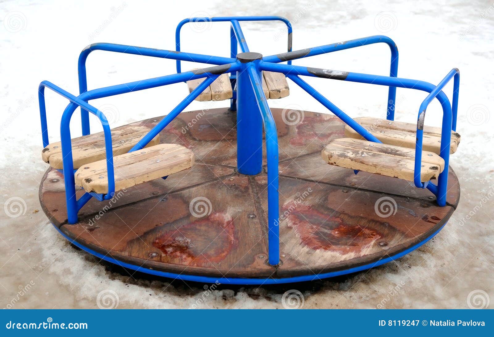 Merry-go-round stock image. Image of playground, season - 8119247