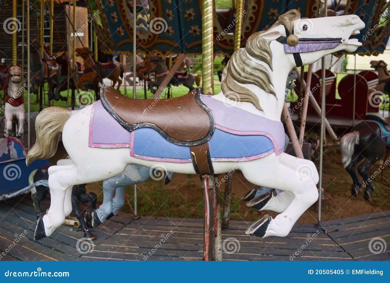 Merry Go Round Horse stock image. Image of horse, round - 20505405