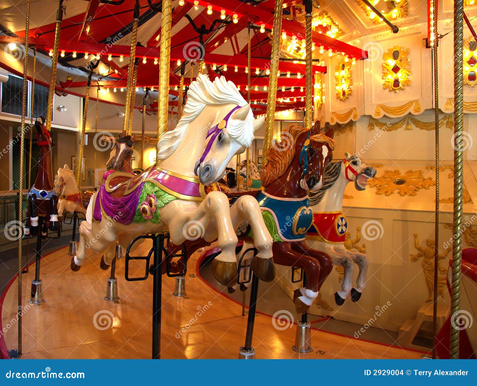 Merry-go-round Horse stock photo. Image of pole, horse - 2929004