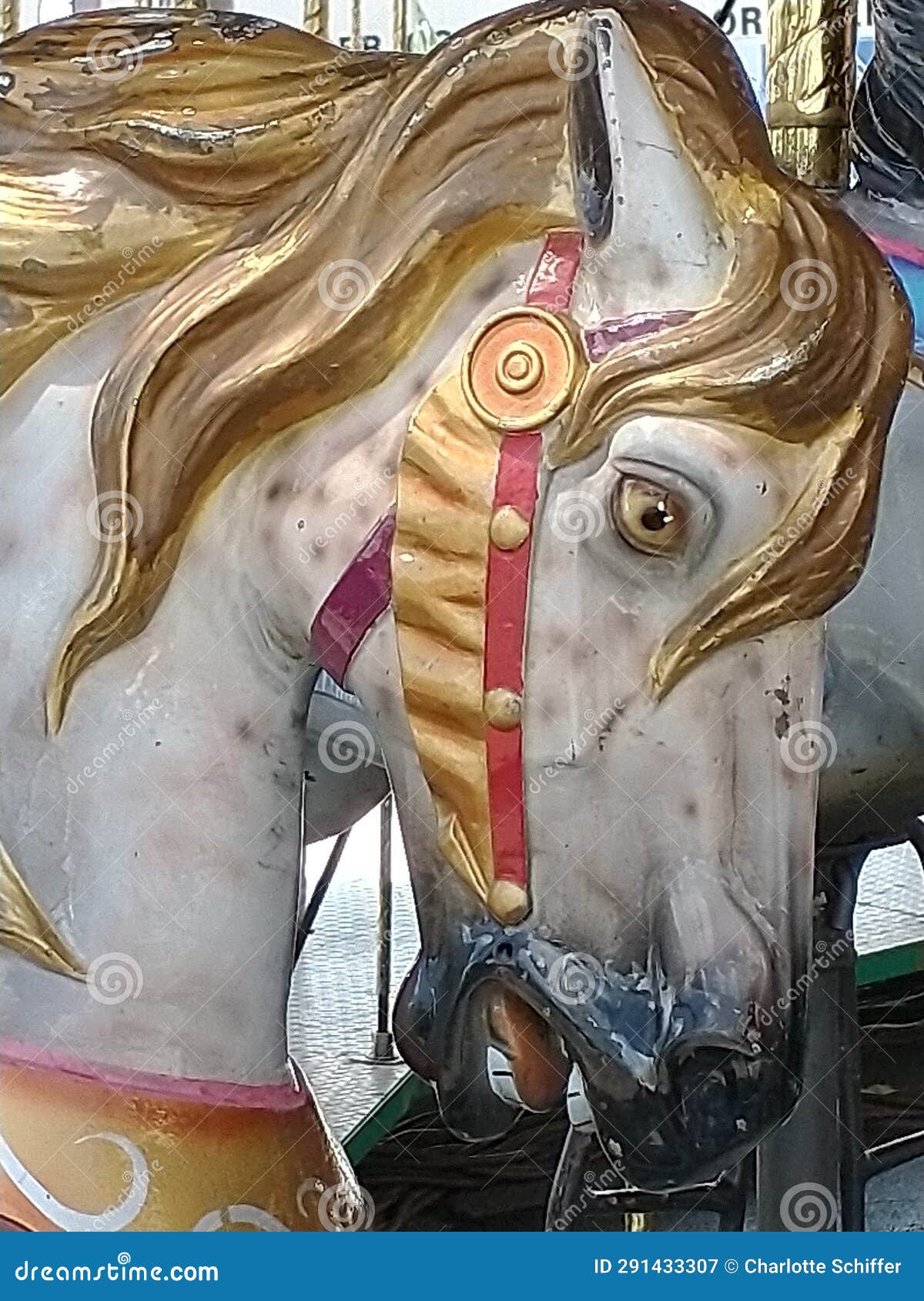 Merry-go-round Horse at State Fair Stock Image - Image of ride, merry ...