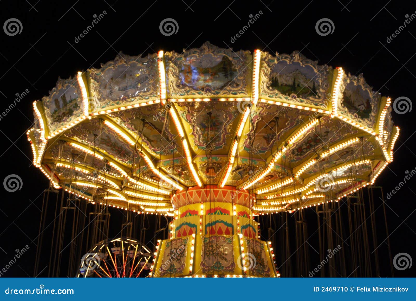 Merry-go-Round at Night stock photo. Image of fair, youth - 2469710