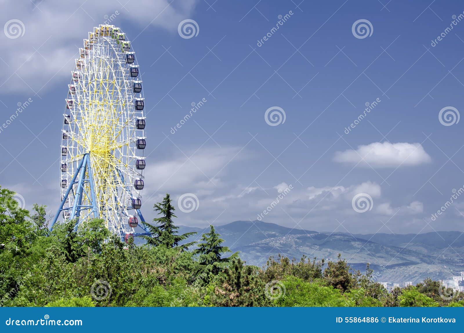 Merry-go-round stock photo. Image of travel, sunny, merrygoround - 55864886