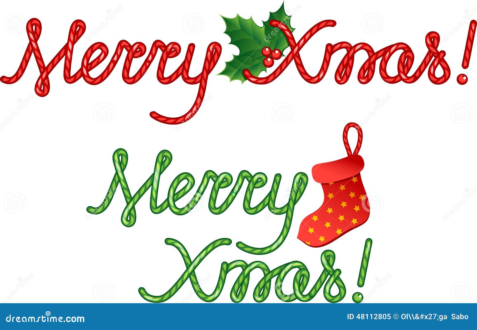 Merry X-mas. stock illustration. Illustration of ornate - 48112805