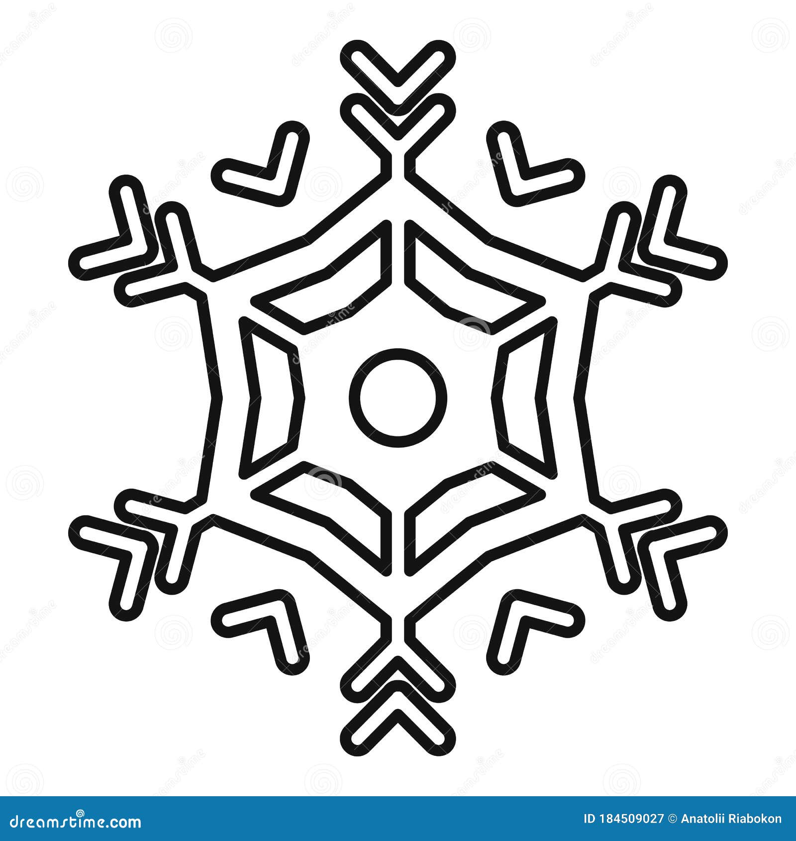 Merry Snowflake Icon, Outline Style Stock Vector - Illustration of ... Merry Snowflake Icon, Outline Style Stock Vector - Illustration of ...