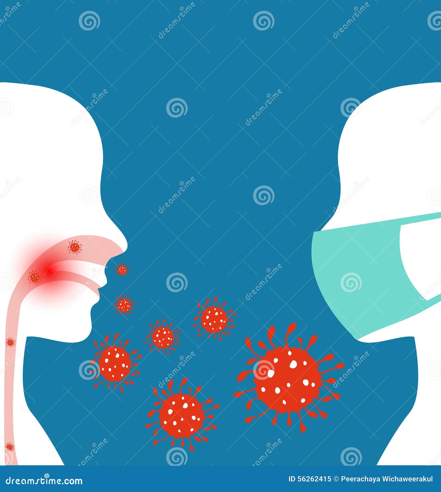 Mers Virus Respiratory Pathogens of Human Stock Vector - Illustration ...