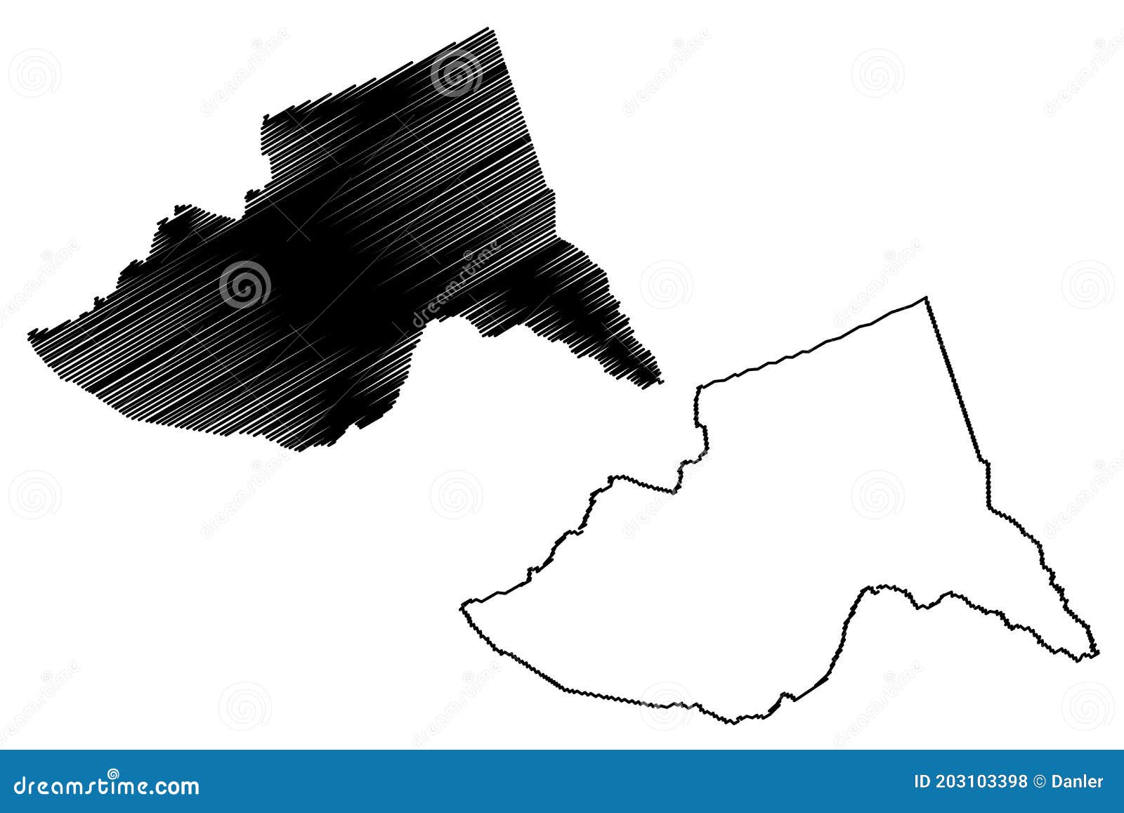 Meru County Republic of Kenya, Eastern Province Map Vector Illustration ...