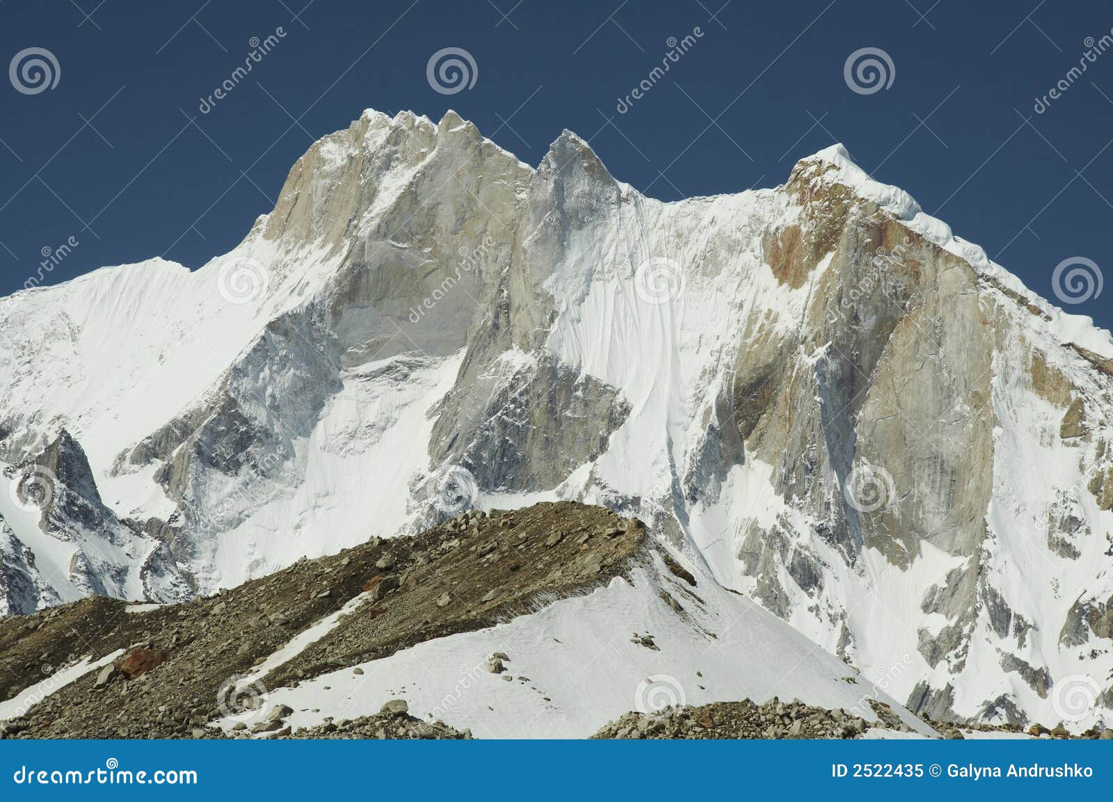 Meru peak stock image. Image of india, mountaineering - 2522435