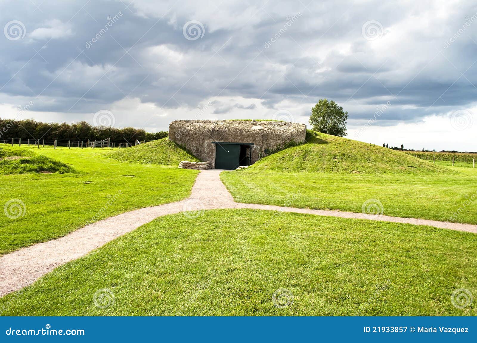 The Merville Battery stock image. Image of grass, ruin - 21933857
