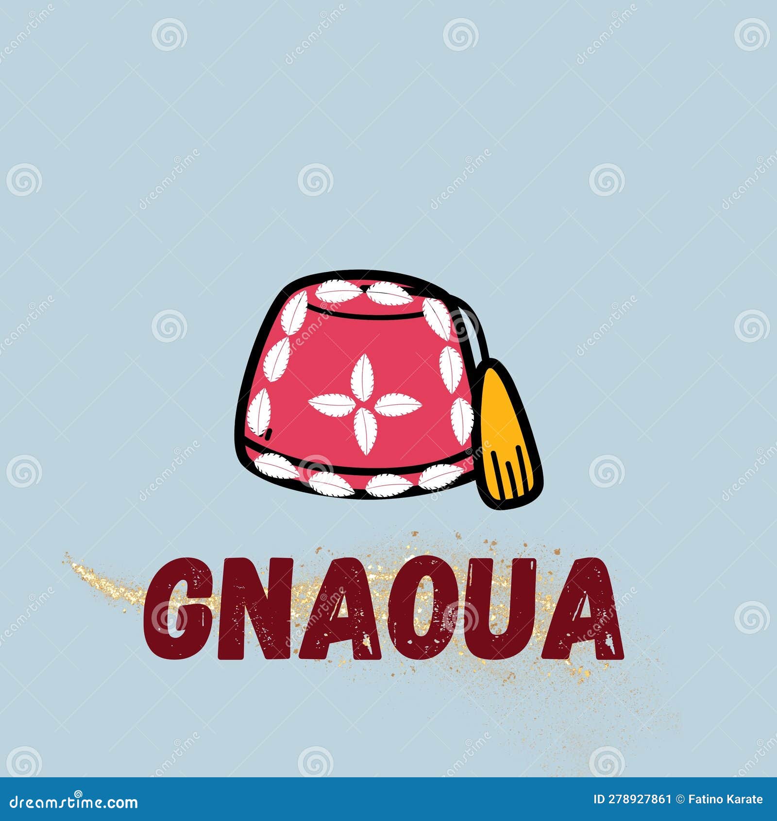 Gnaoua Illustration.Marrakech, Essaouira. Festival Gnawa. Logo ...