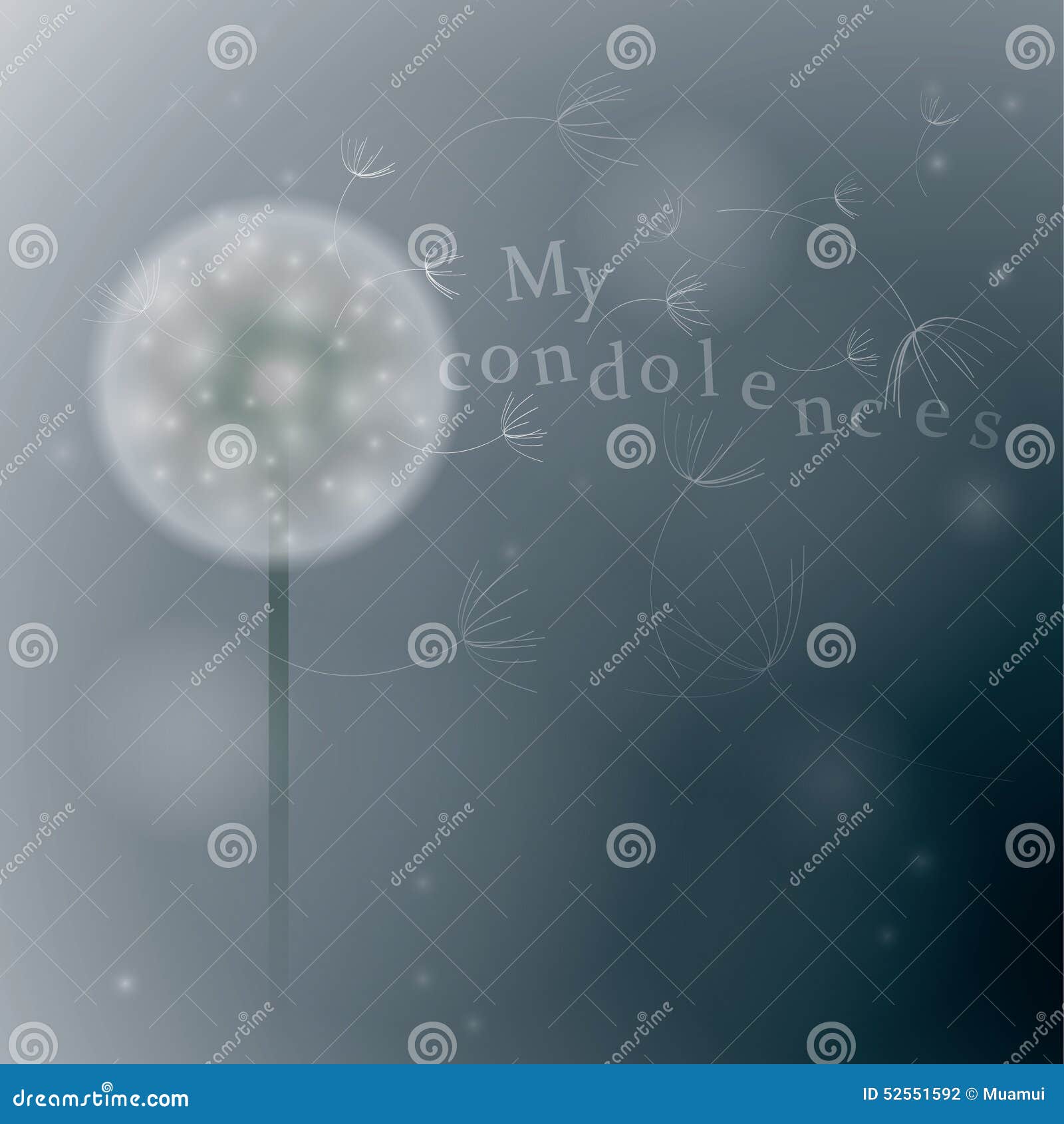 Mes condoléances illustration stock. Illustration du atmosphère - 52551592