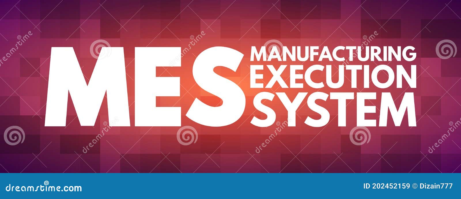 MES - Manufacturing Execution System Acronym Stock Illustration ...