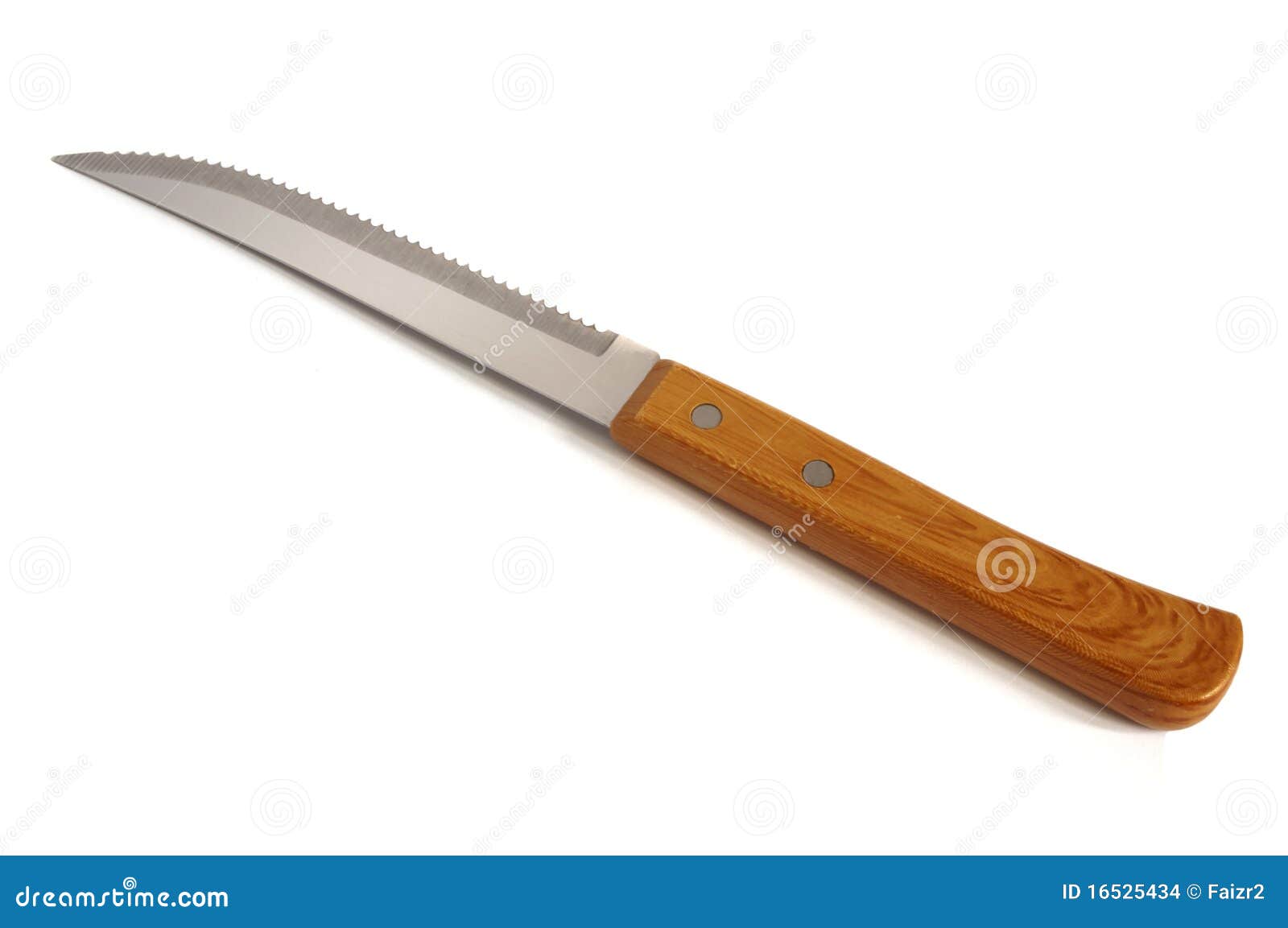 Mes met houten handvat stock foto. Image of handvat, geïsoleerd - 16525434