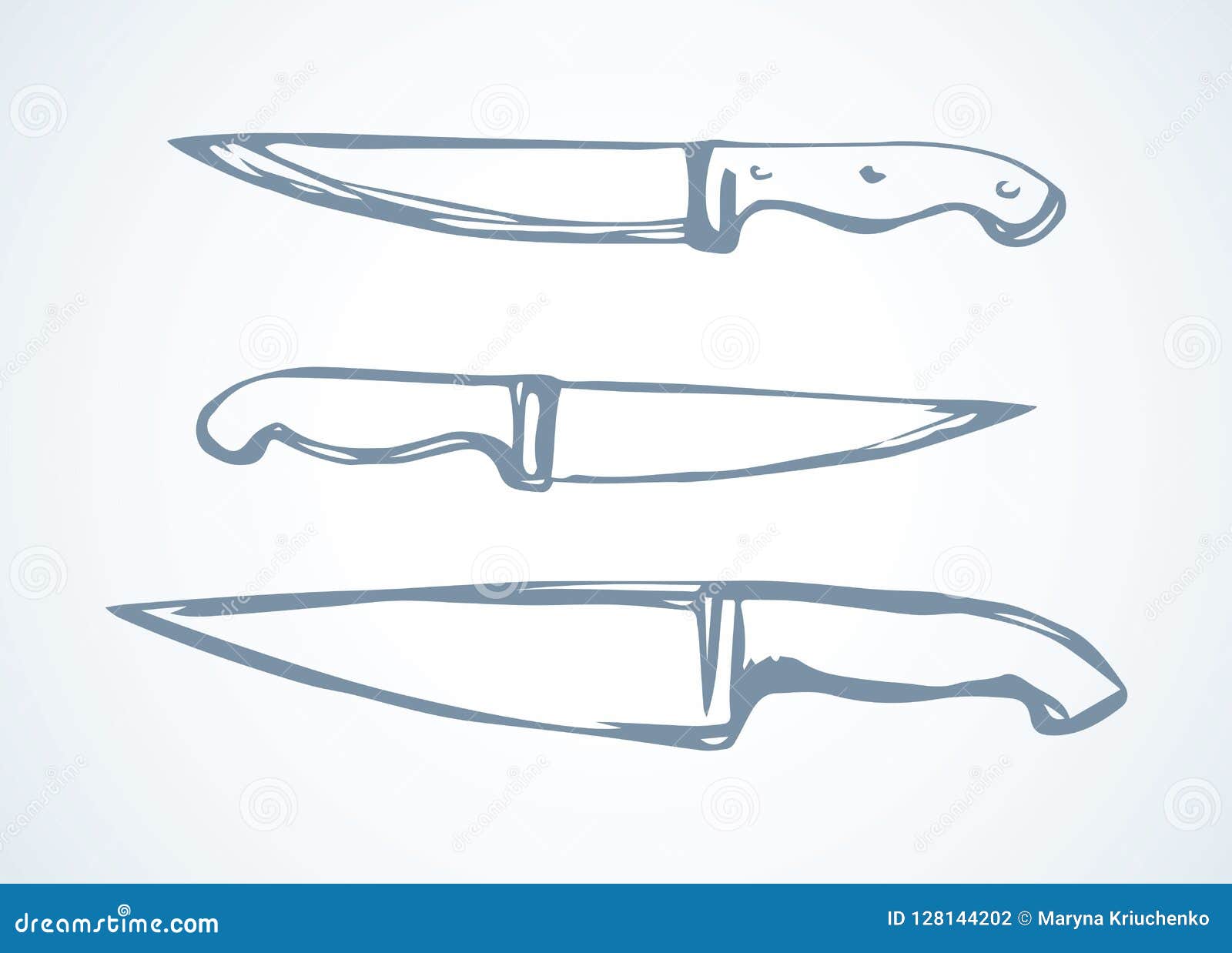 Mes Vector tekening vector illustratie. Illustration of handvat - 128144202