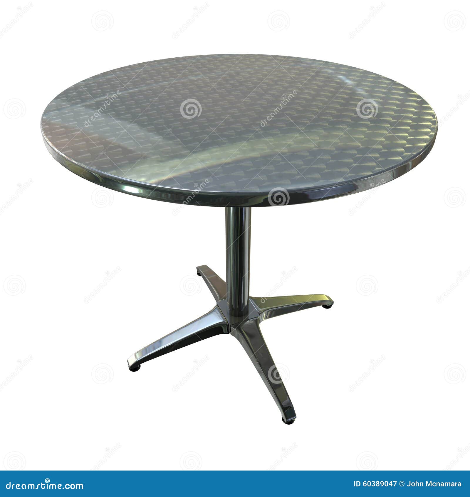 Mesa Redonda Do Cromo Planar Brilhante Ilustração Stock - Ilustração de ...