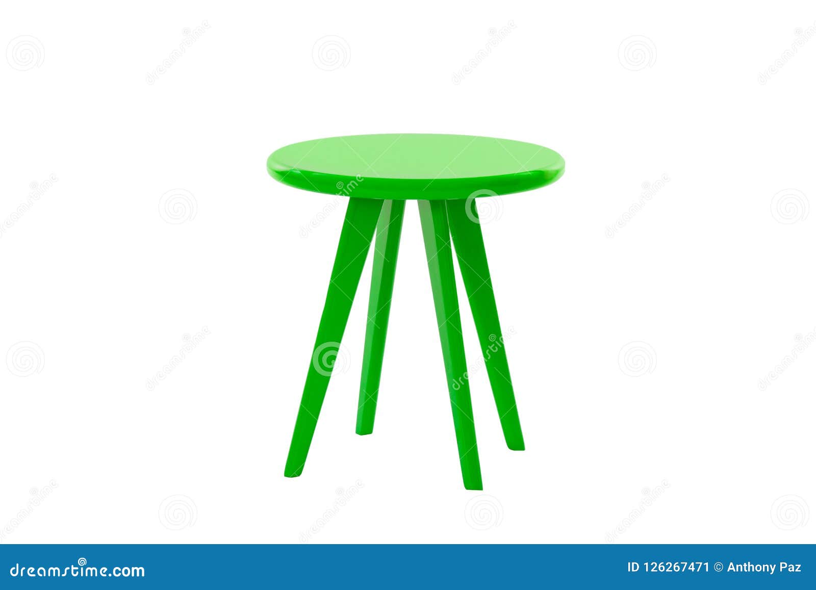 Mesa redonda verde imagen de archivo. Imagen de forma - 126267471