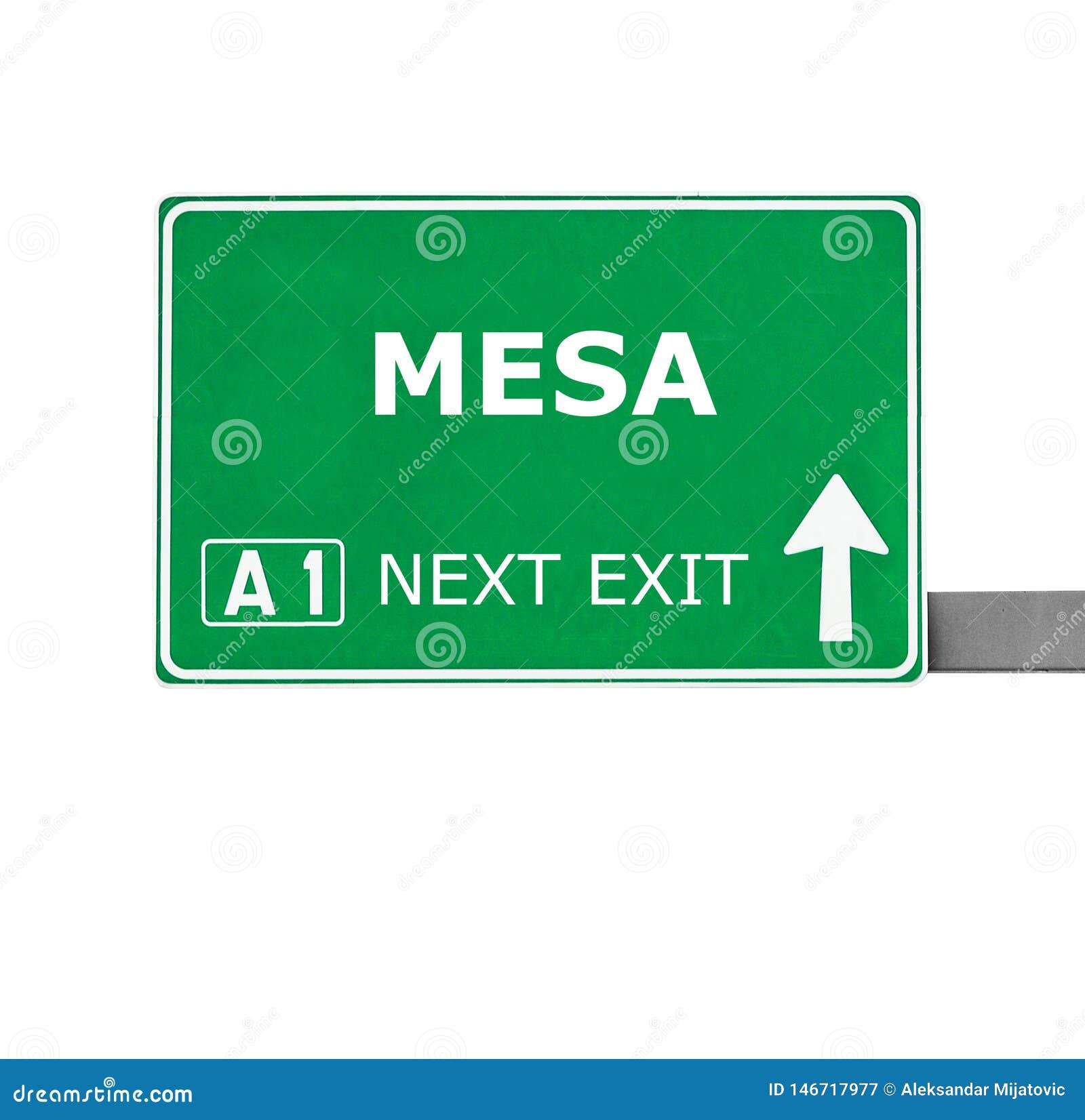 MESA Road Sign Isolated on White Stock Image - Image of drive, america ...