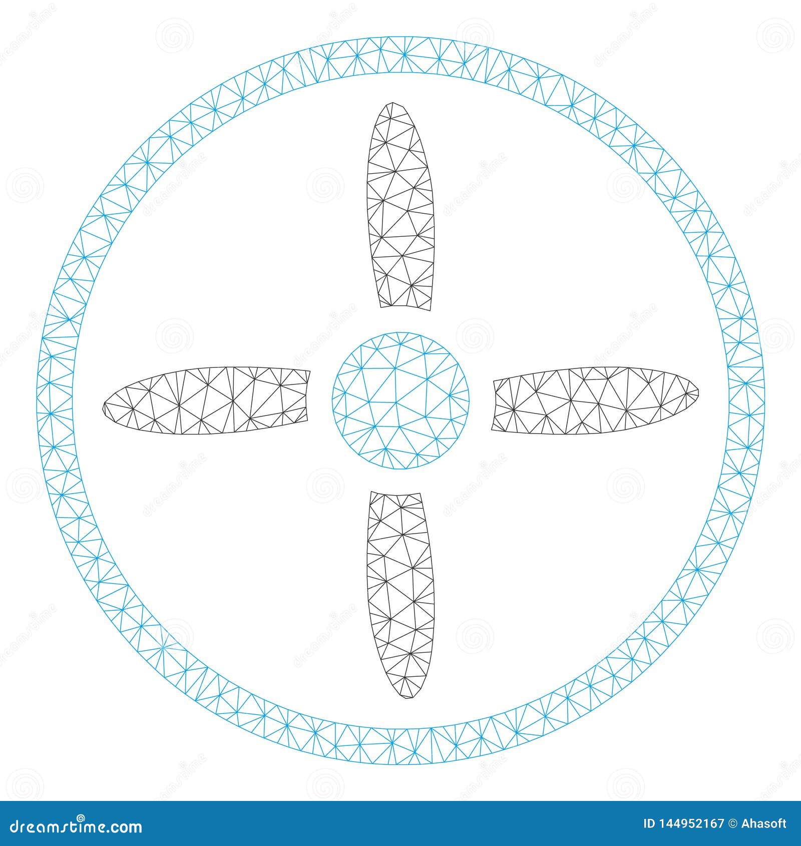 Air Polygonal Frame Vector Mesh Illustration Stock Vector ...