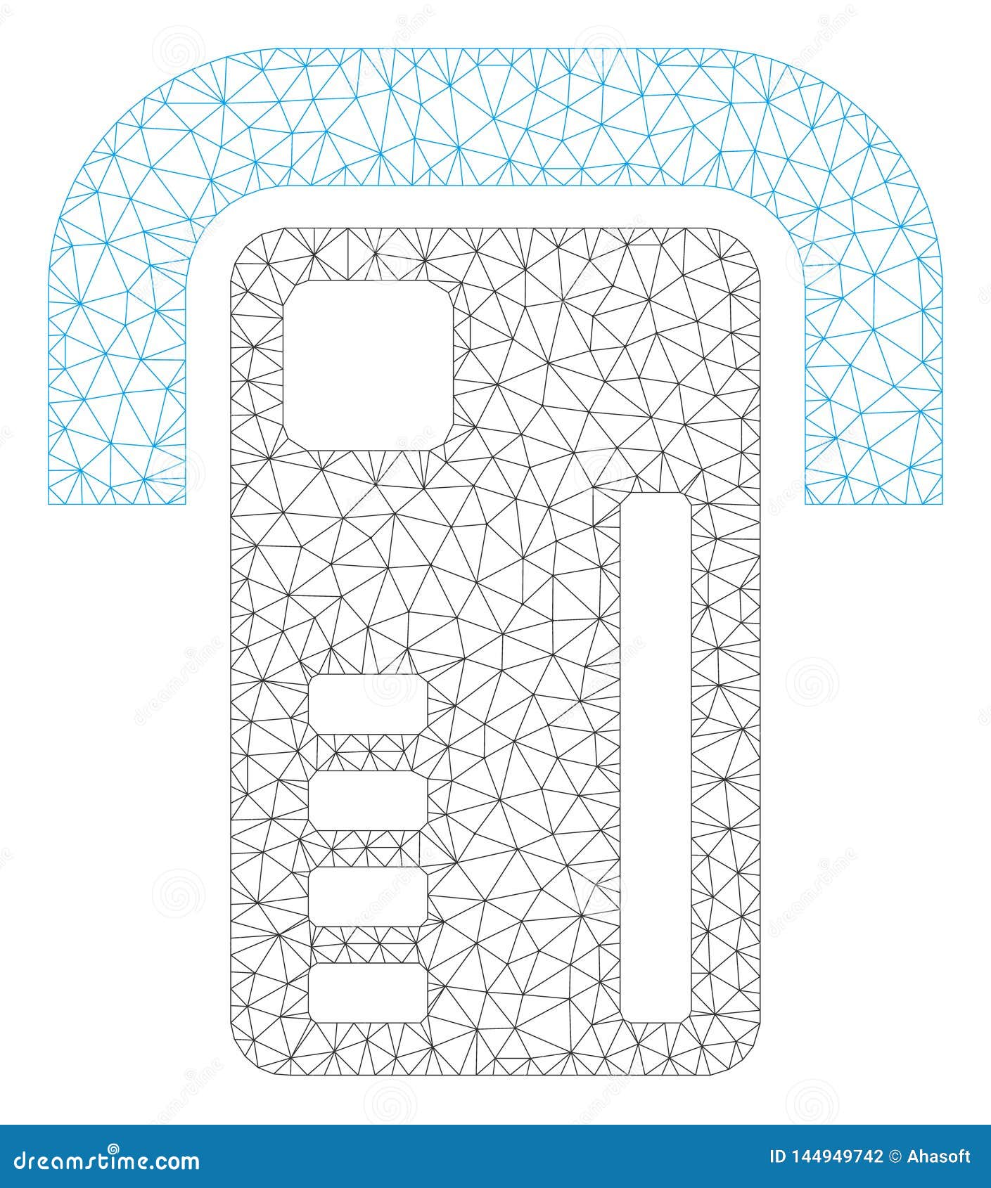 ATM Machine Polygonal Frame Vector Mesh Illustration Stock Vector ...
