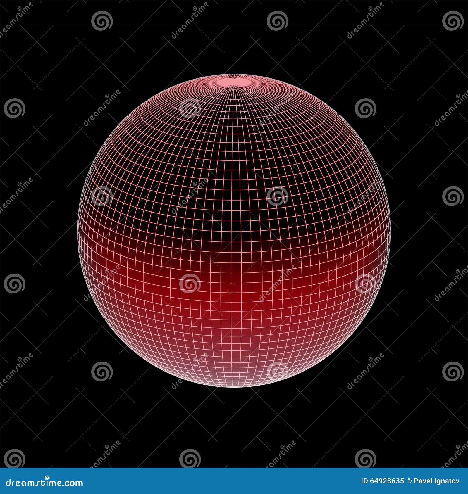 Mesh of ball stock illustration. Illustration of modeling - 64928635