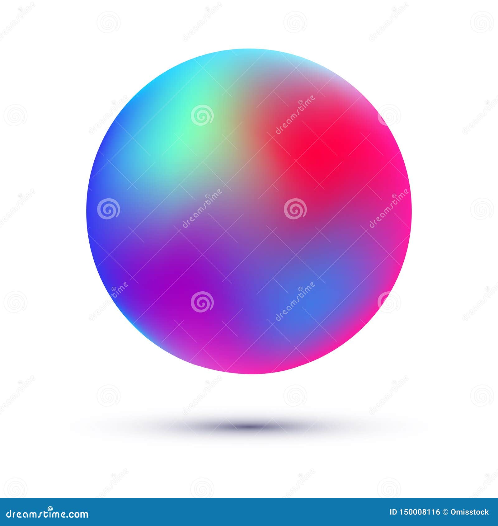 Mesh Ball. Gradient Colorful Sphere Stock Vector - Illustration of ...