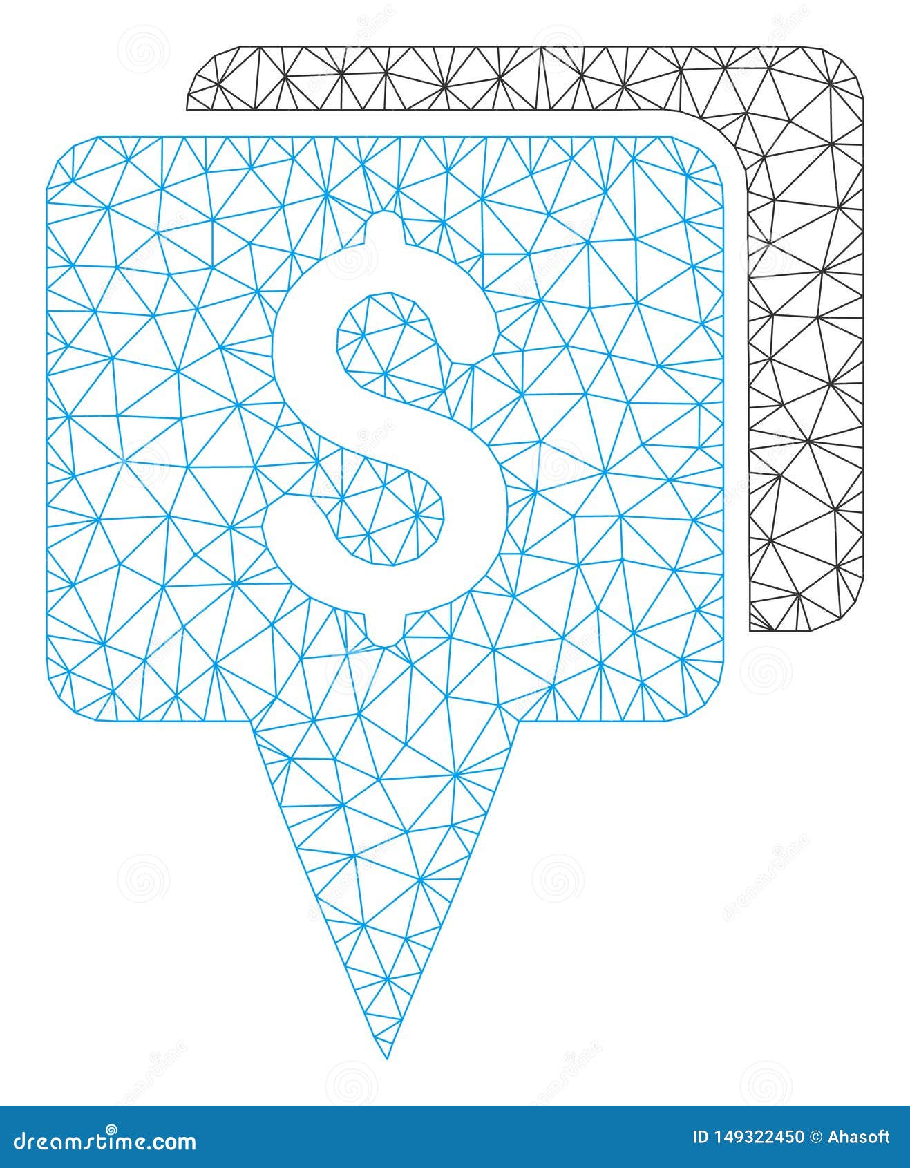 Bank Map Pointers Vector Mesh Wire Frame Model Stock Vector ... Bank Map Pointers Vector Mesh Wire Frame Model Stock Vector ...