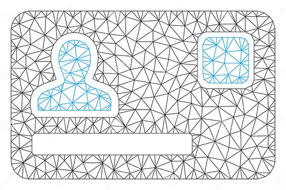 Banking Card Vector Mesh 2D Model Stock Vector - Illustration of ...