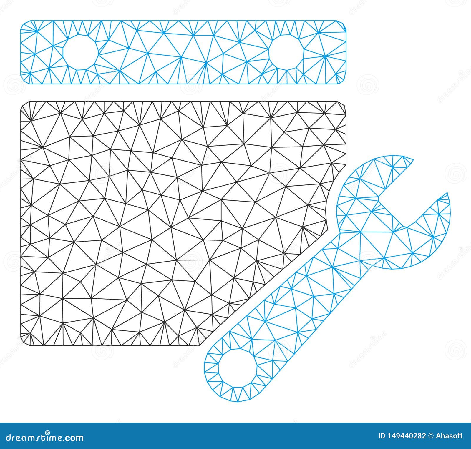 Calendar Tuning Polygonal Frame Vector Mesh Illustration Stock Vector ...